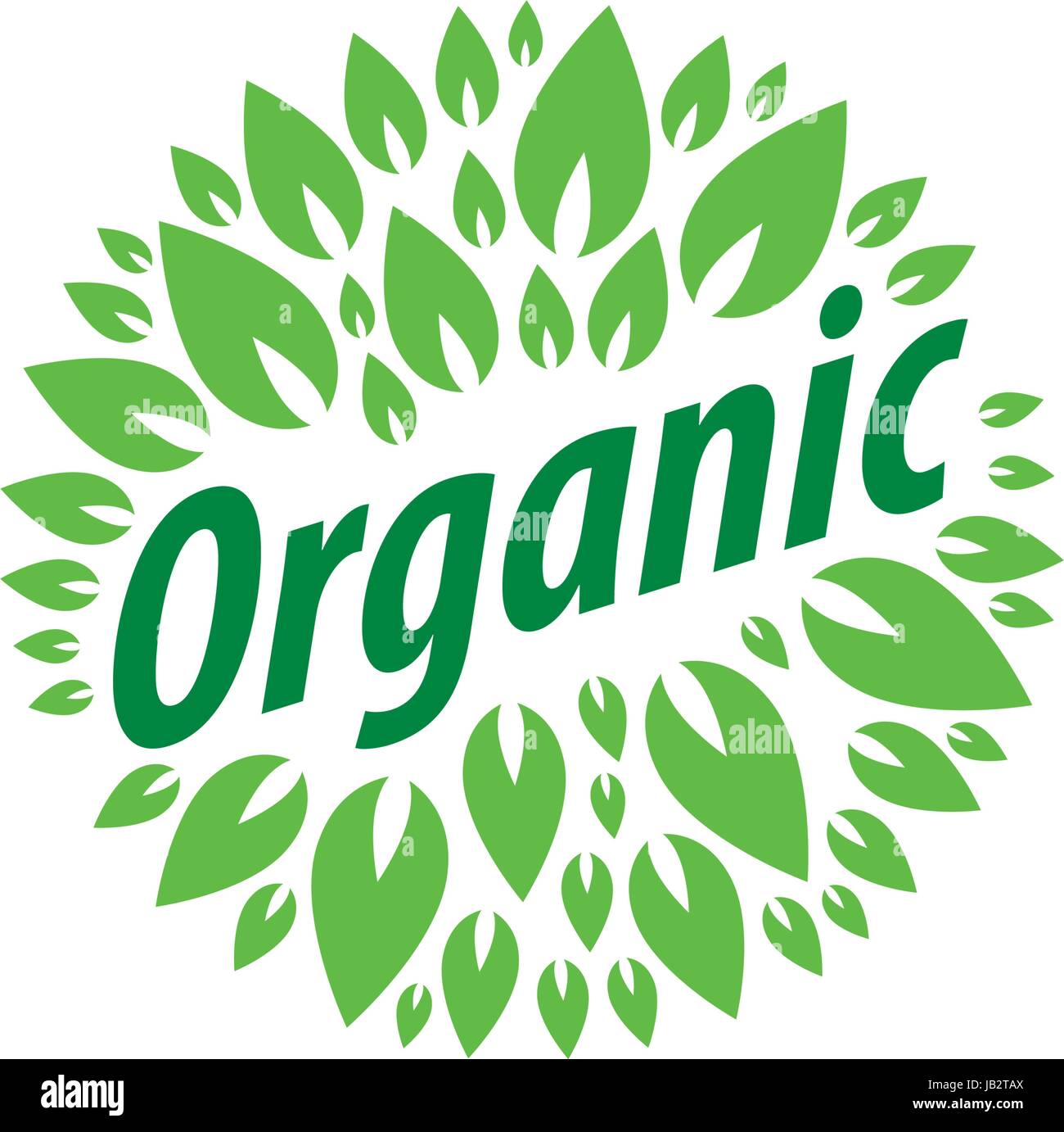 template logo design organic. Vector illustration icon Stock Vector ...