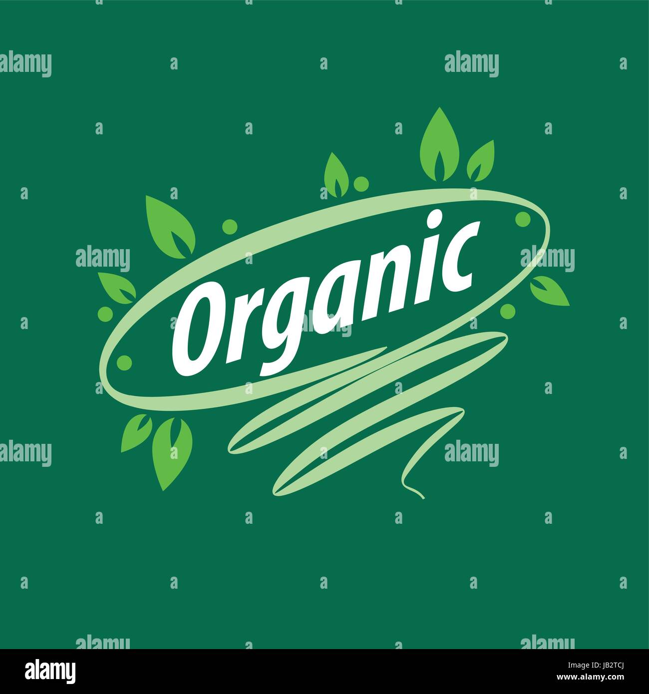 template logo design organic. Vector illustration icon Stock Vector ...