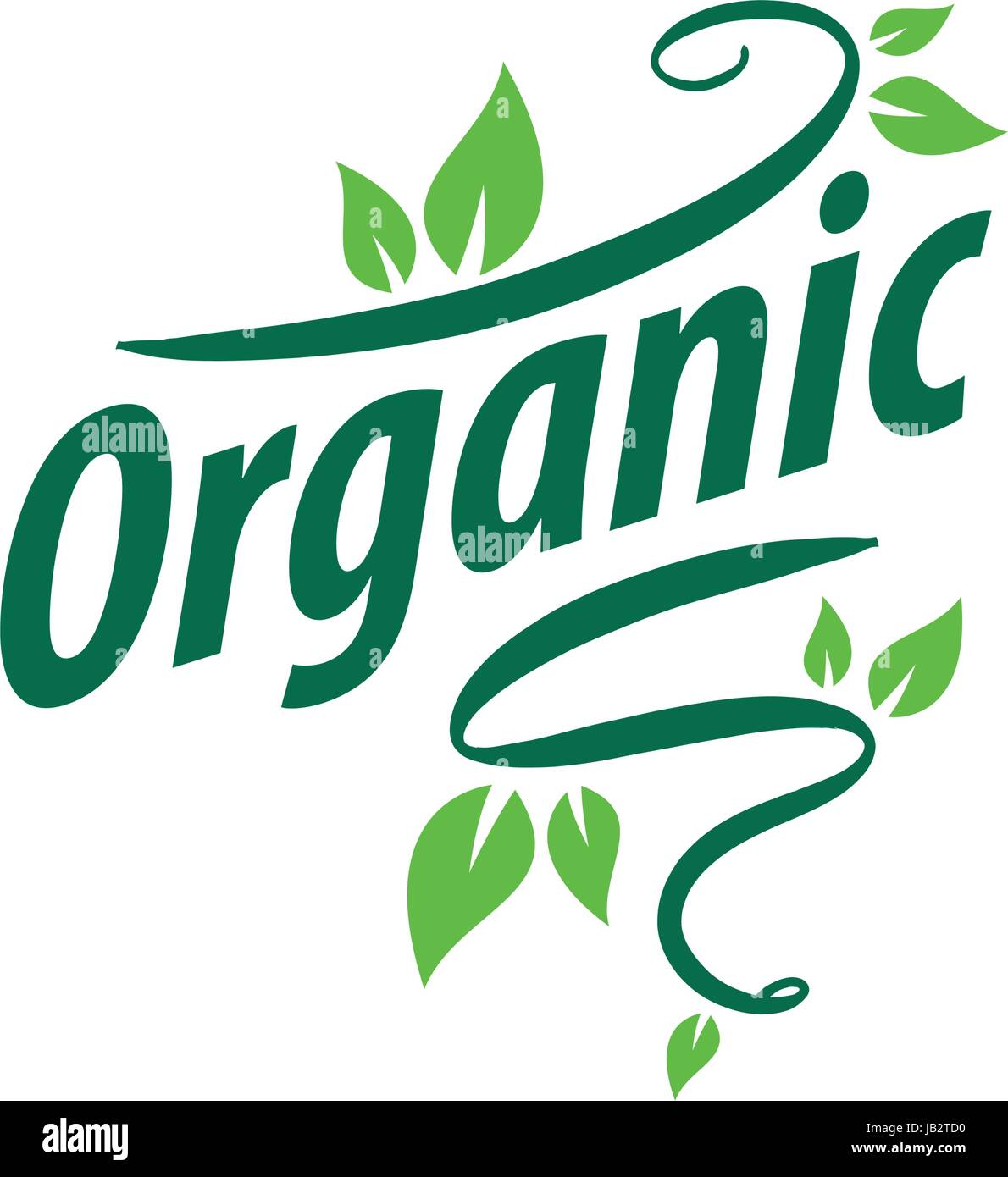 template logo design organic. Vector illustration icon Stock Vector ...