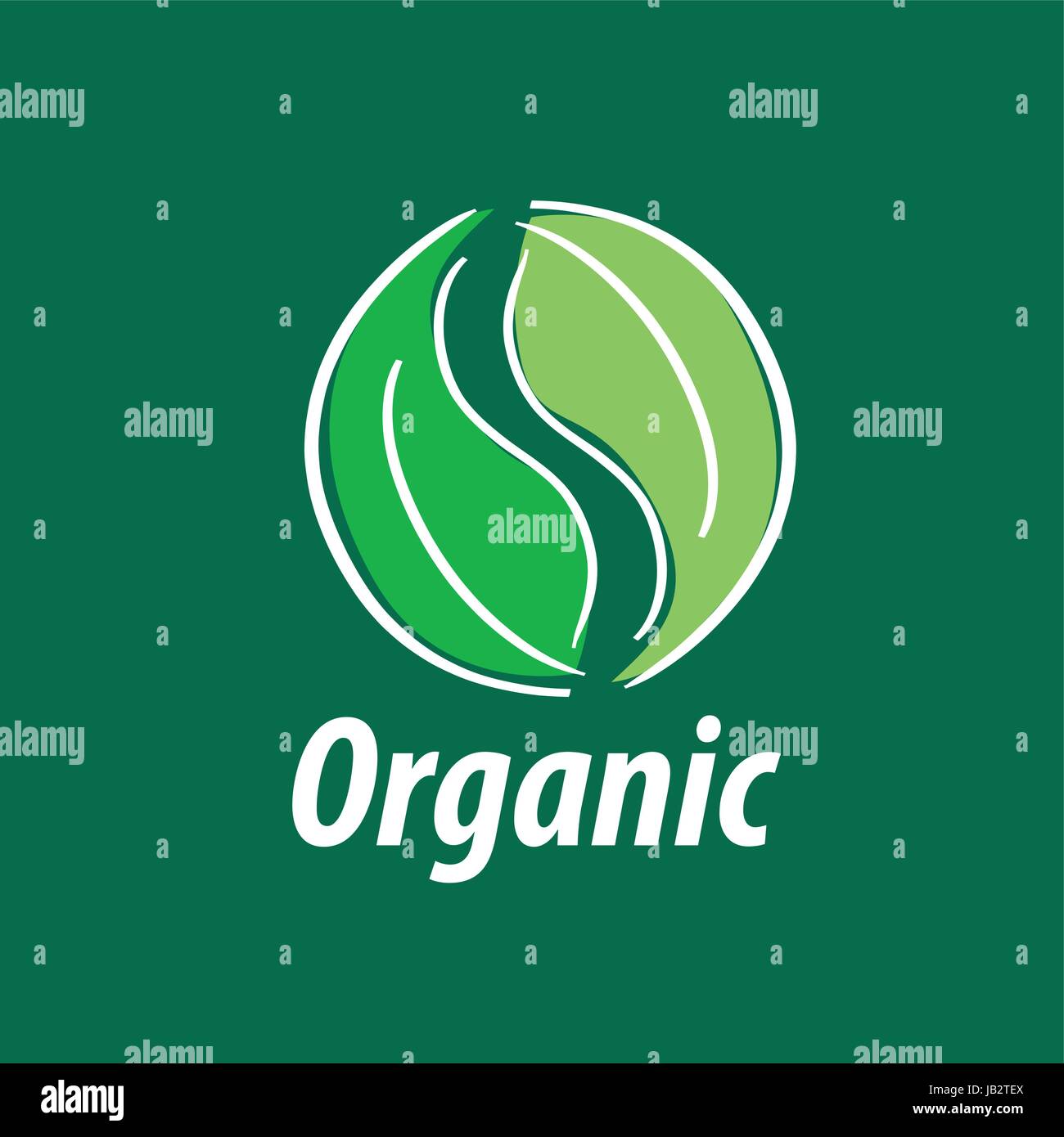 template logo design organic. Vector illustration icon Stock Vector ...