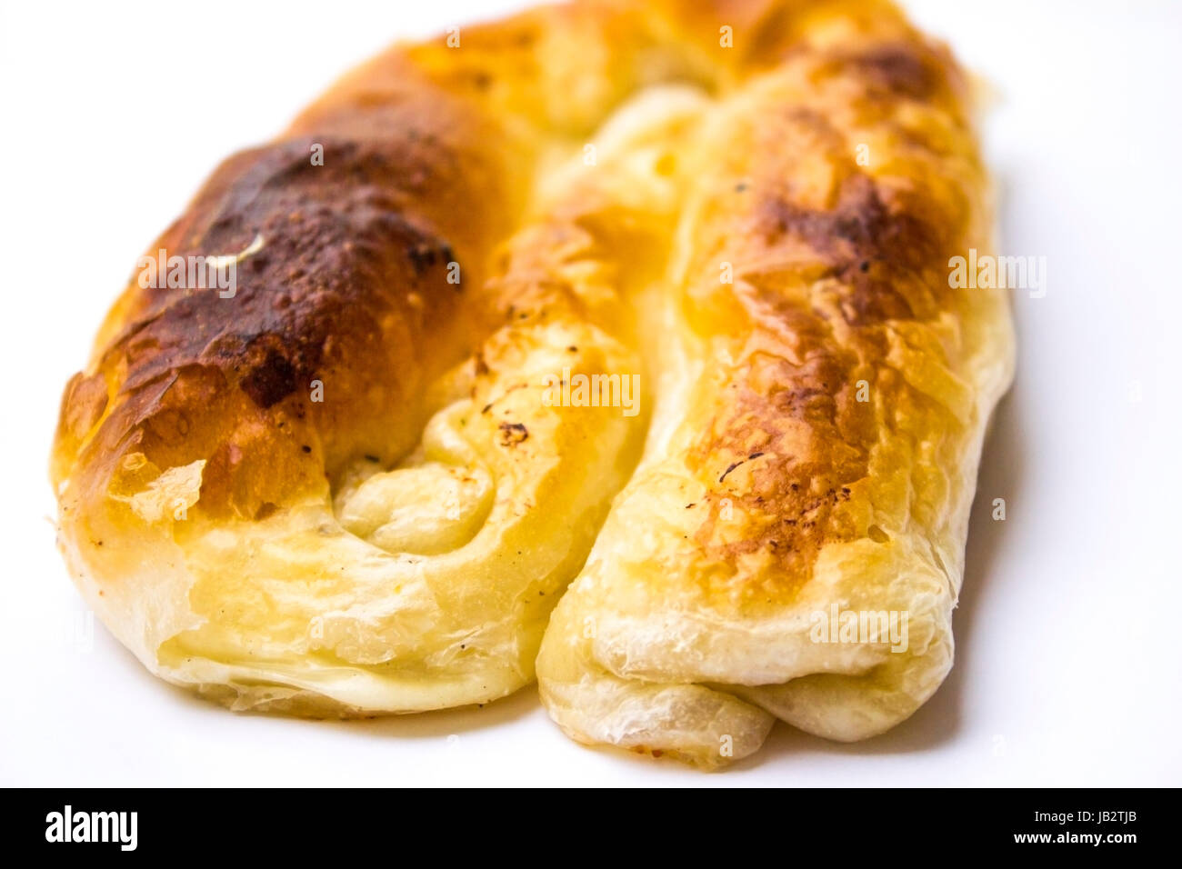 Delicious looking breakfast. Baked pastry with cheese Stock Photo - Alamy