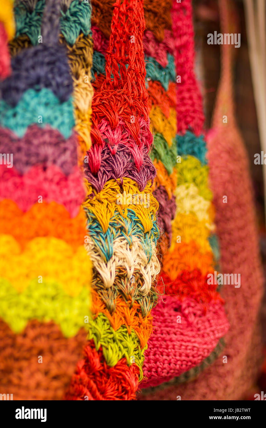 OTAVALO, ECUADOR - MAY 17, 2017: Beautiful andean traditional clothing ...