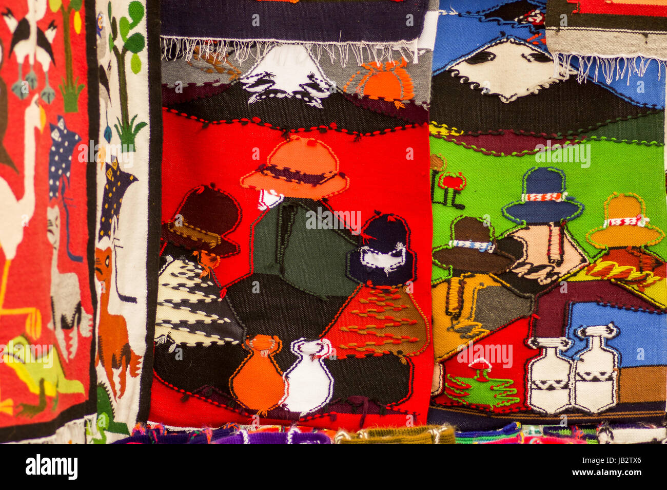 OTAVALO, ECUADOR - MAY 17, 2017: Beautiful andean traditional clothing ...