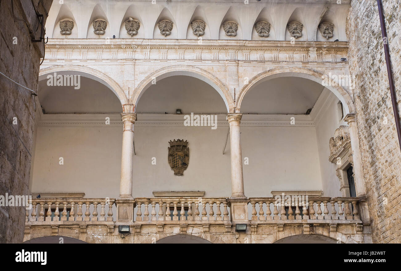 De Mari Palace. Acquaviva delle Fonti. Puglia. Italy Stock Photo - Alamy