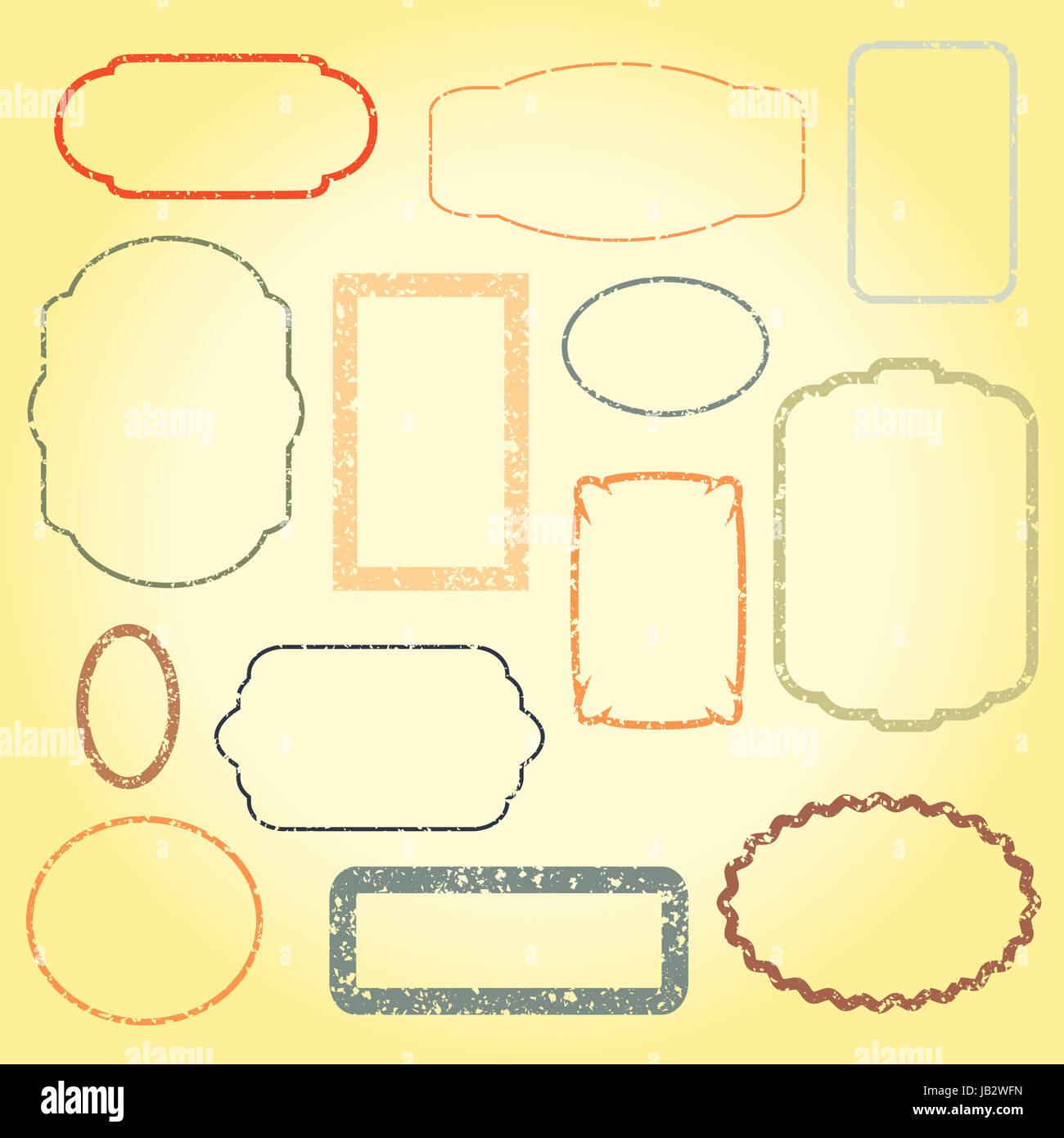 Image of a set of vintage, distressed frames Stock Photo - Alamy