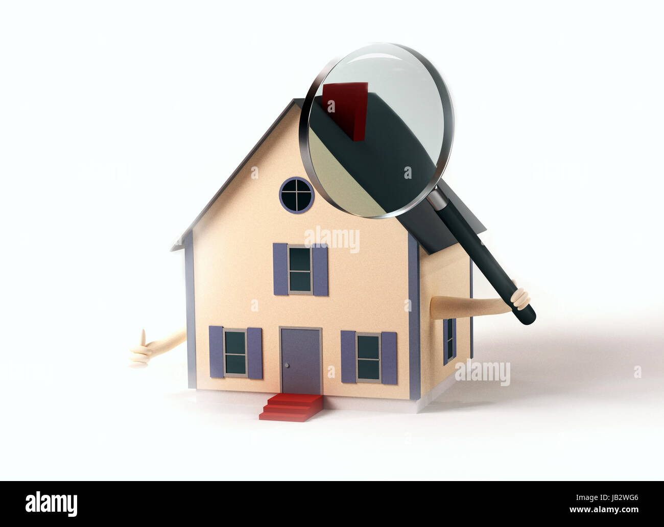 Looking up house exterior Cut Out Stock Images & Pictures - Alamy