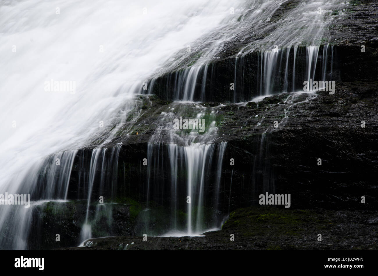 Water Spilling from a Waterfall Stock Photo - Alamy