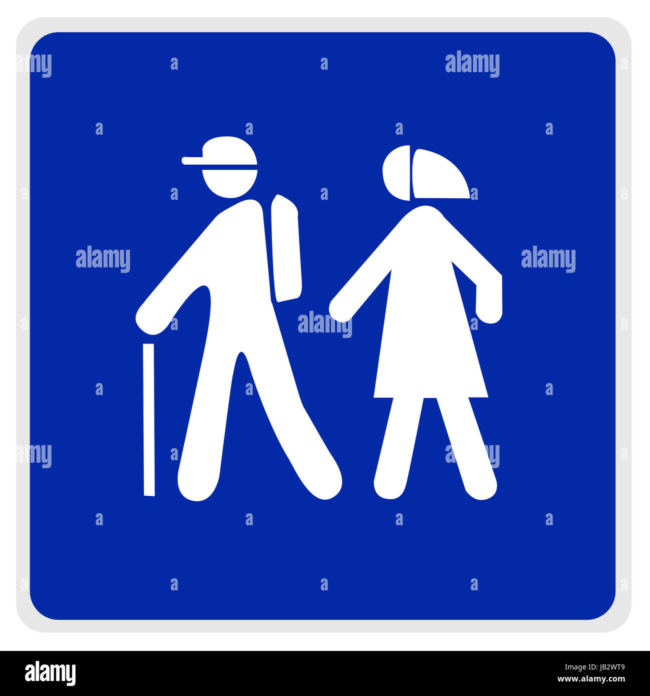 Hikers symbol Cut Out Stock Images & Pictures - Alamy