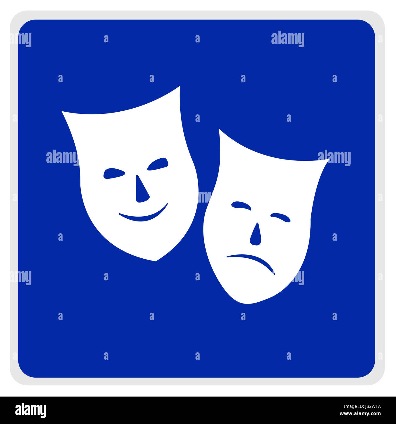 Theatre masks happy and sad hi-res stock photography and images - Alamy