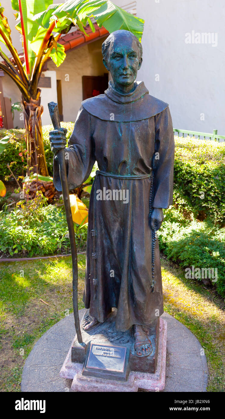 Junipero Serra Statue Mission San Buenaventura Ventura California ...