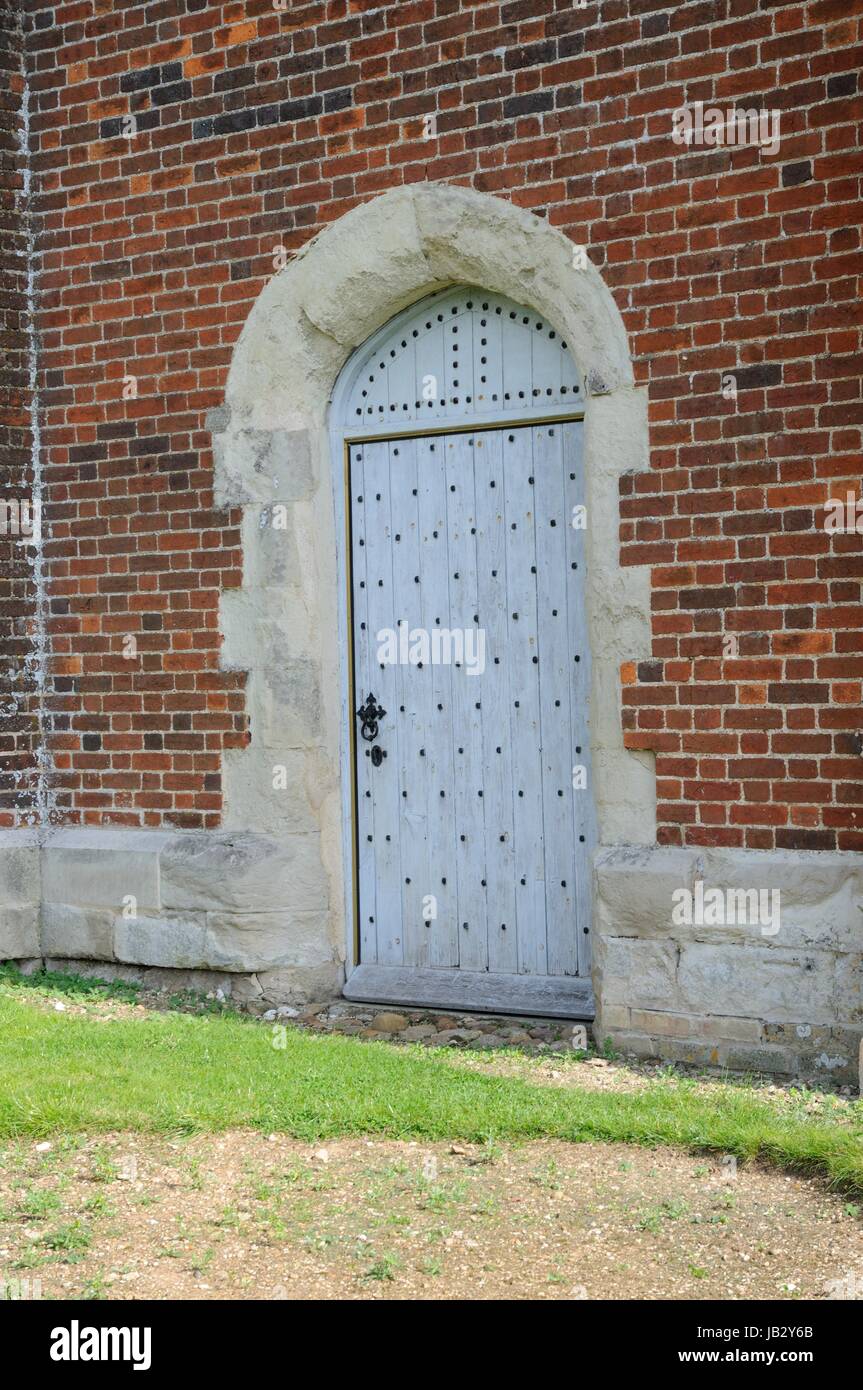Tower door of St Mary Magdalene Church, Great Offley, Hertfordshire ...