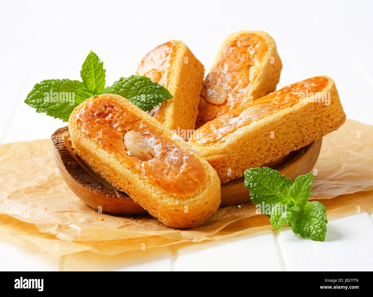Dutch almond paste filled cookies Stock Photo - Alamy