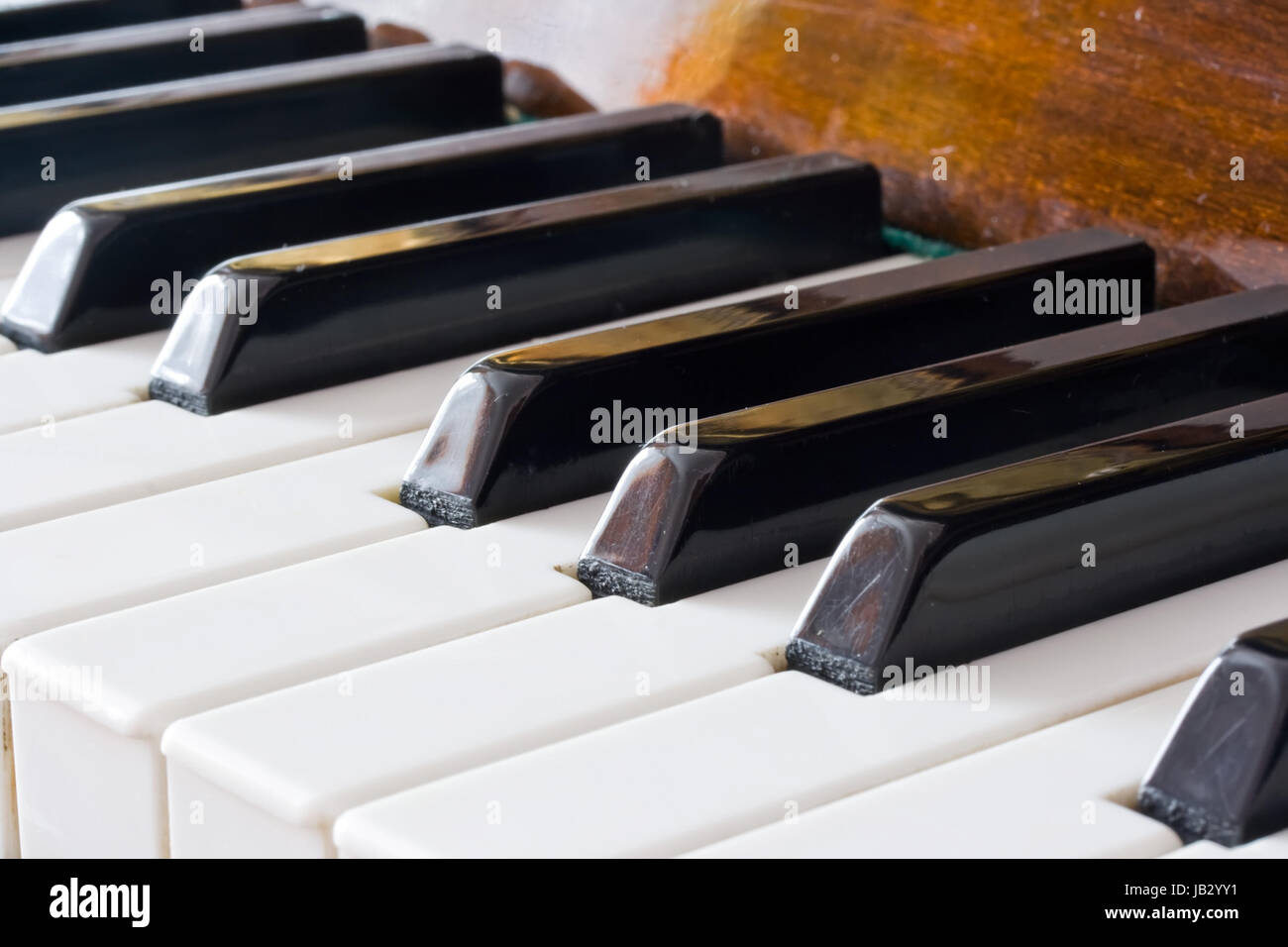 Closeup view of a piano keyboard Stock Photo - Alamy