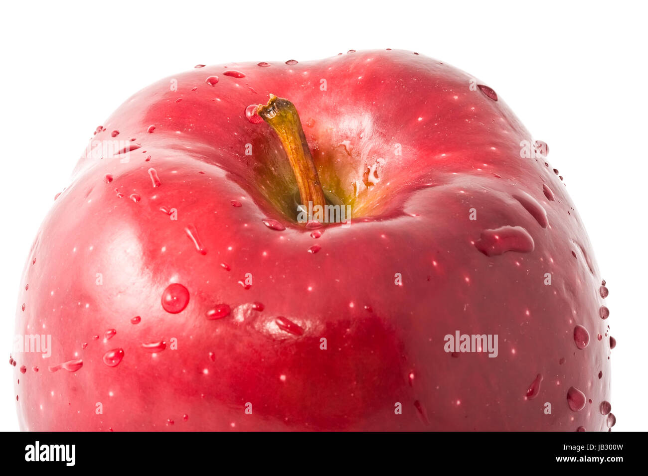 Fresh red apple close up Stock Photo - Alamy