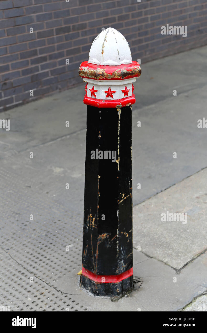A street bollard in City of London Stock Photo - Alamy