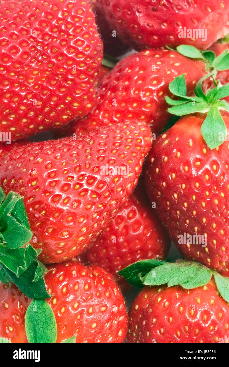 Fresh red strawberries background Stock Photo - Alamy