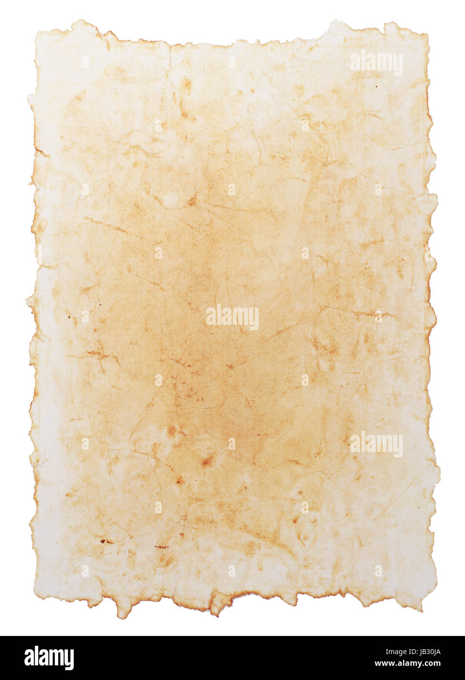 Old paper isolated on white background Stock Photo - Alamy
