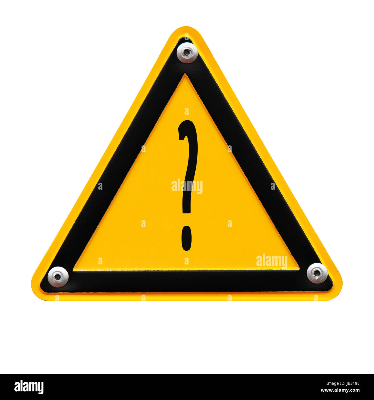 Yellow Caution Sign Question Mark High Resolution Stock Photography and ...