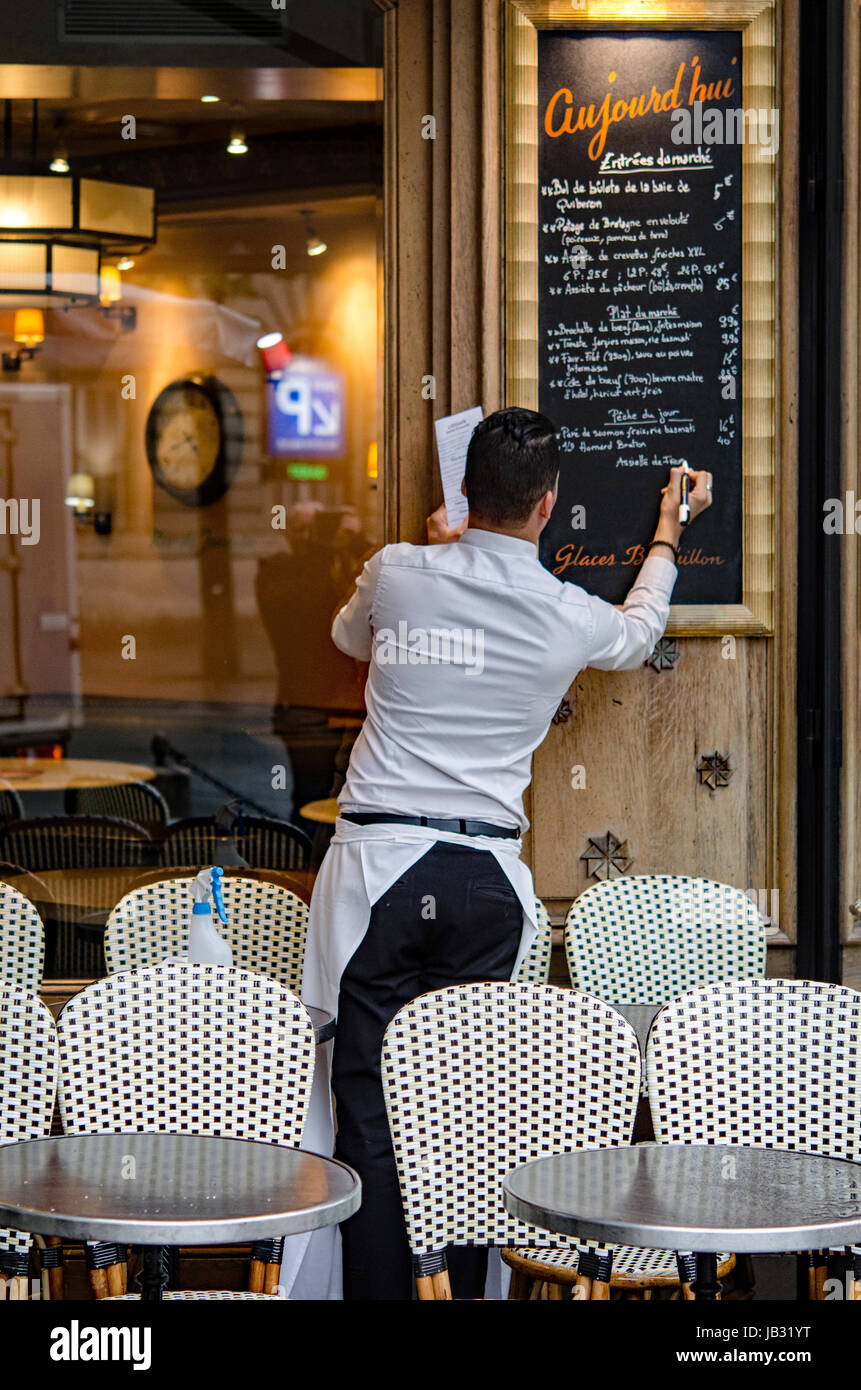 Vintage french waiter hi-res stock photography and images - Alamy