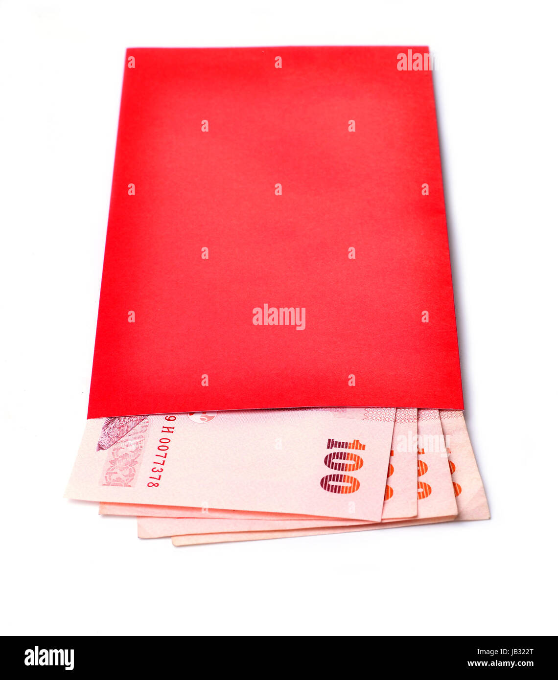 chinese angpao on white background Stock Photo - Alamy