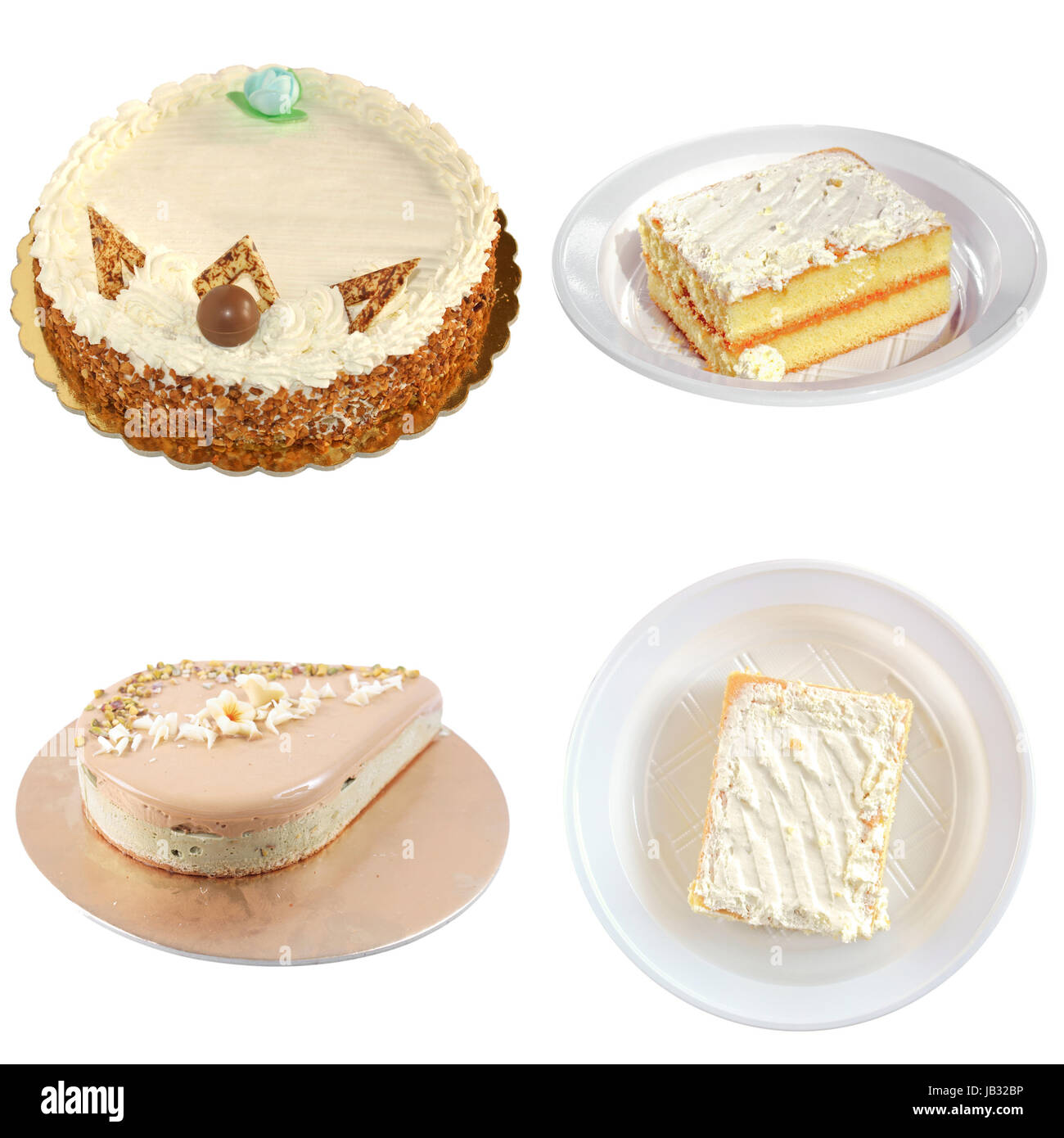 Many pies isolated over a white background Stock Photo - Alamy