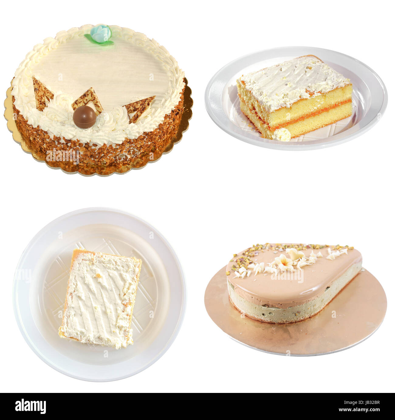 Many pies isolated over a white background Stock Photo - Alamy