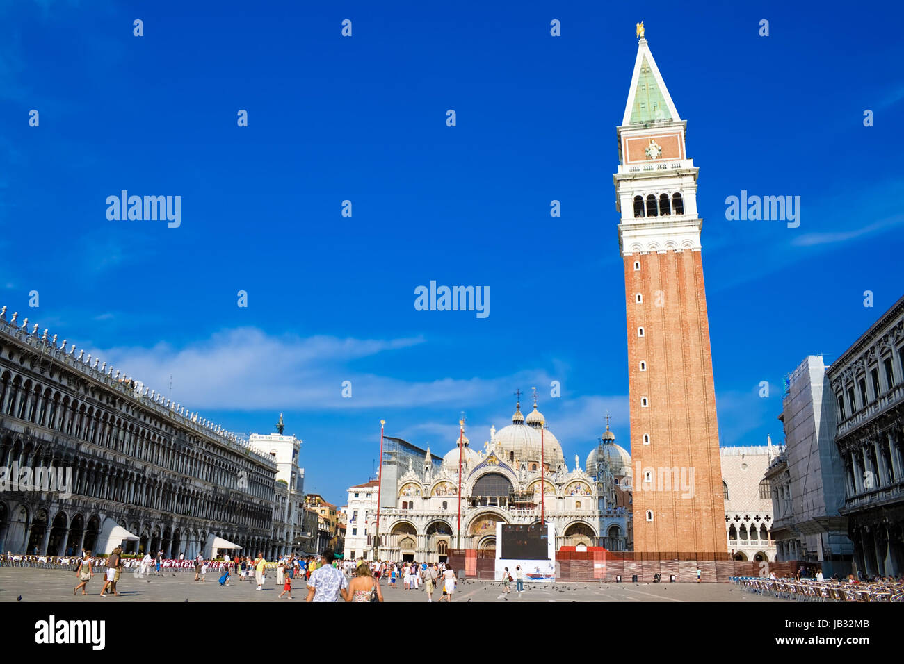 Famous square San Marco in Venice Italy Stock Photo - Alamy