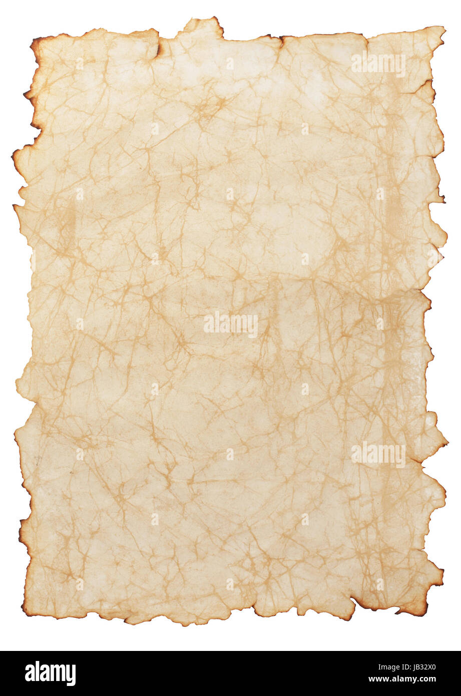 Old paper isolated on white background Stock Photo - Alamy
