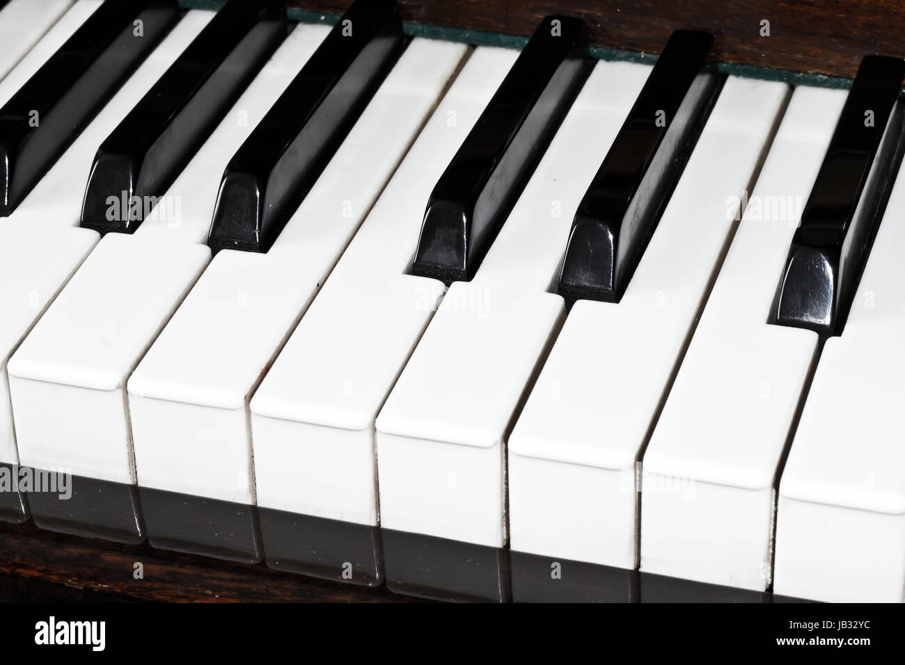 Closeup view of a piano keyboard Stock Photo - Alamy