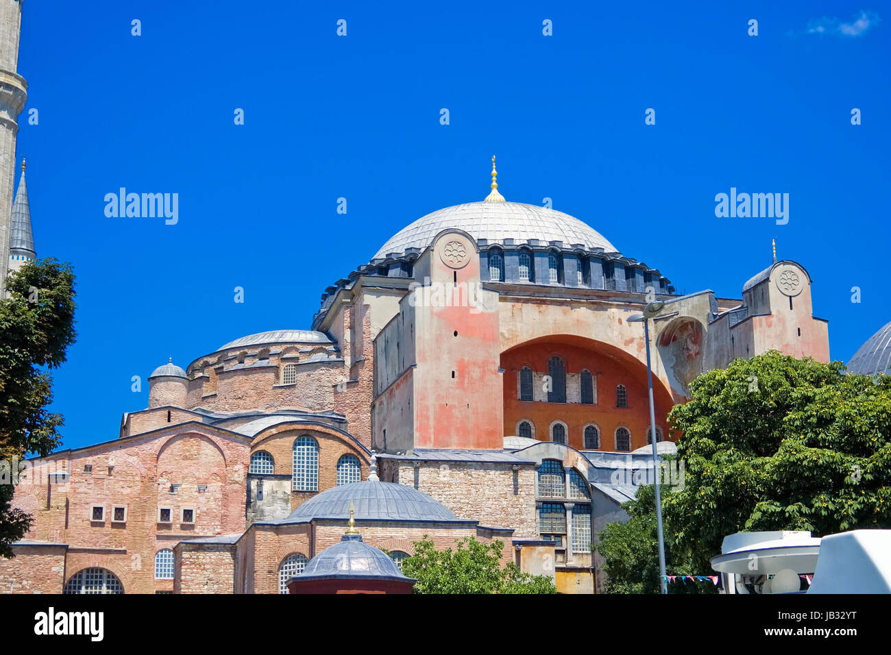 Famous cathedral and museum Hagia Sophia in Istanbul, Turkey Stock ...