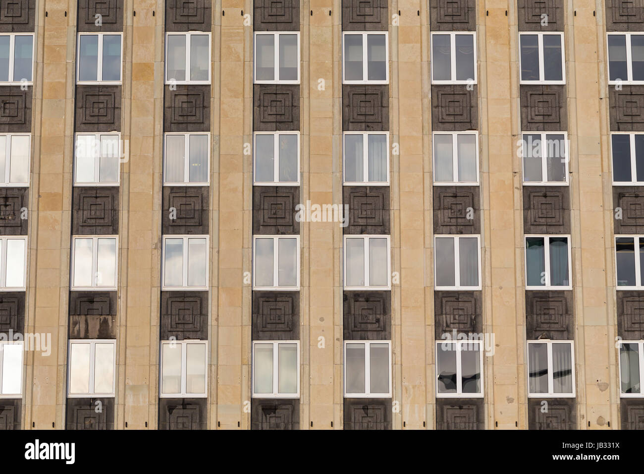 Regular structure of windows - modern building Stock Photo - Alamy