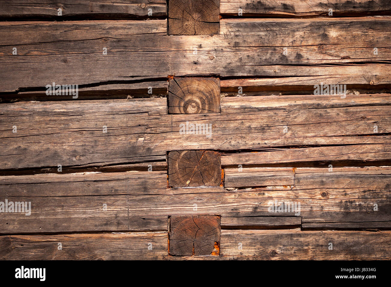 Natural background pattern of a log wall texture Stock Photo - Alamy