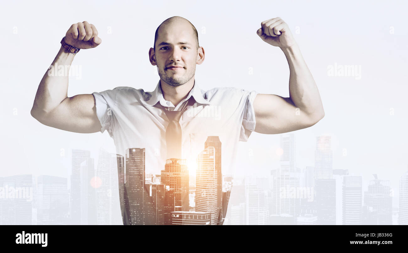 Muscular businessman hi-res stock photography and images - Alamy