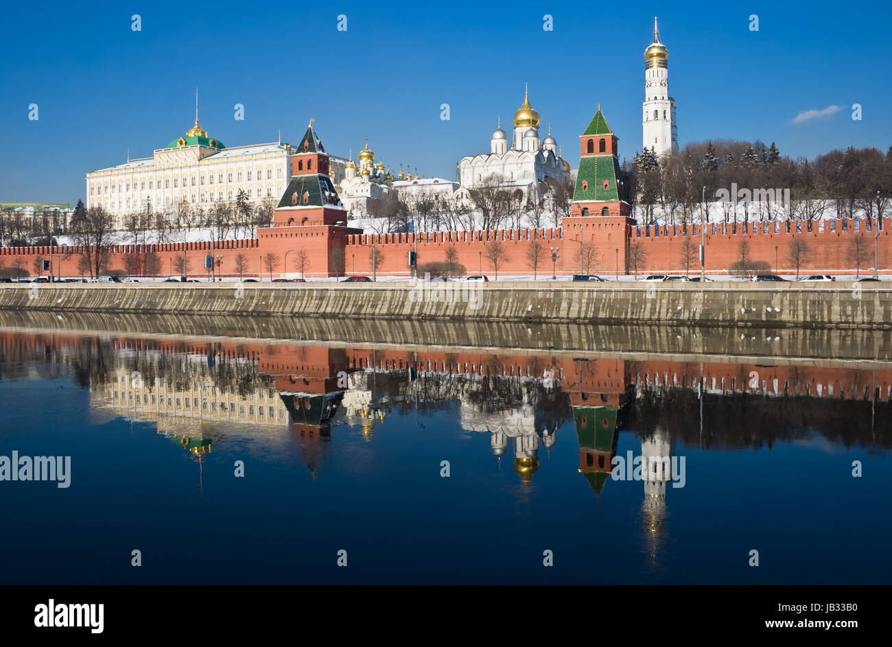 Famous Moscow Kremlin in winter, Russia Stock Photo - Alamy