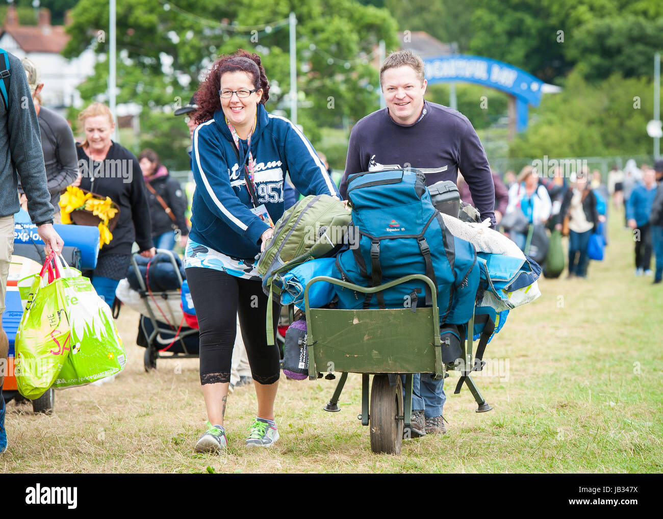Hayley Greenfield and Kevin Smith from Seaford arrive at the Isle of ...