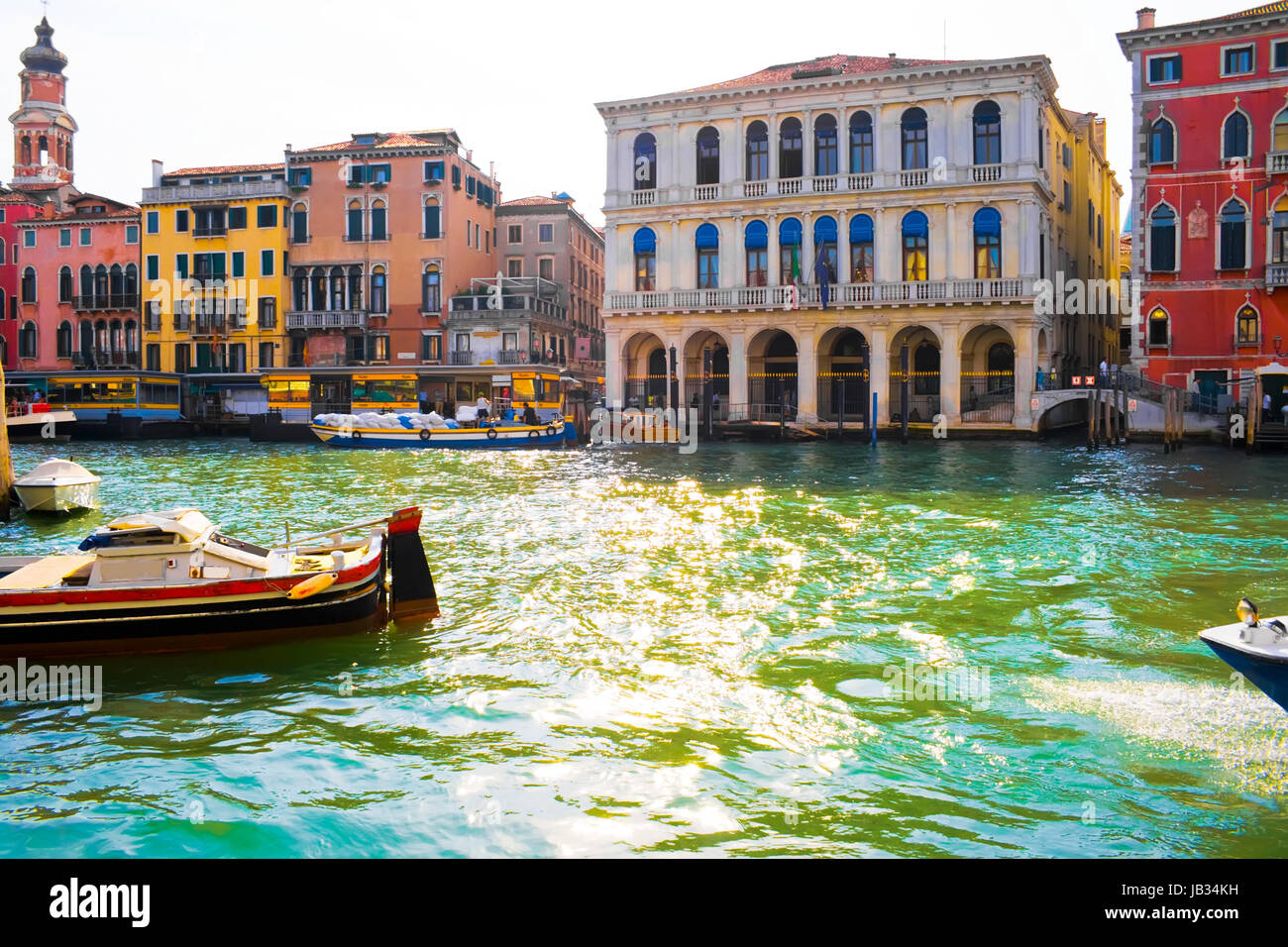 View of famous Grand Canal, Venice Stock Photo - Alamy