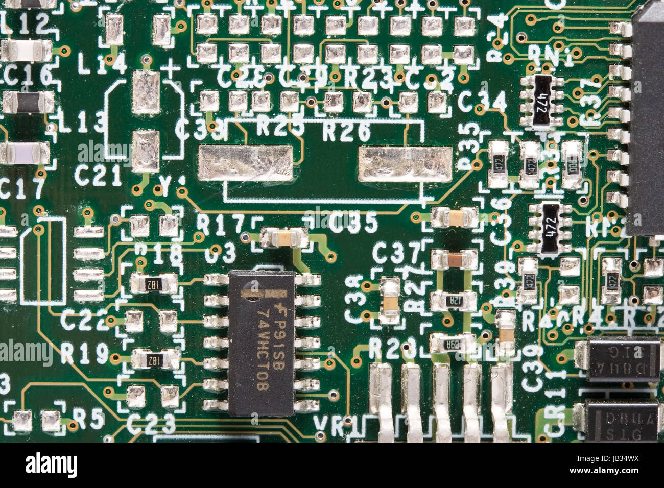 Extreme close up of a computer card Stock Photo - Alamy