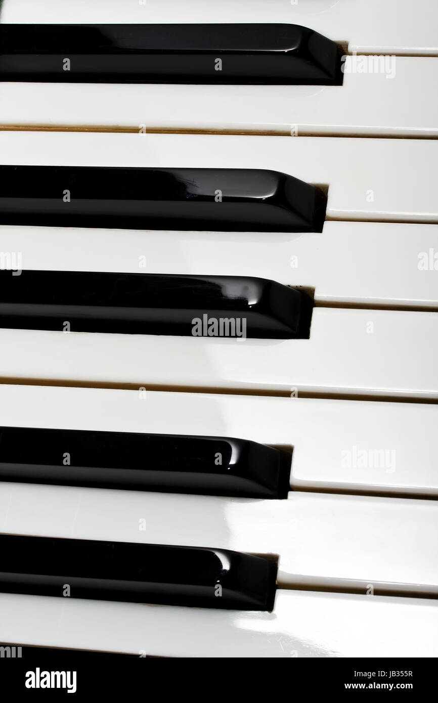 Close-up view of a piano keyboard Stock Photo - Alamy