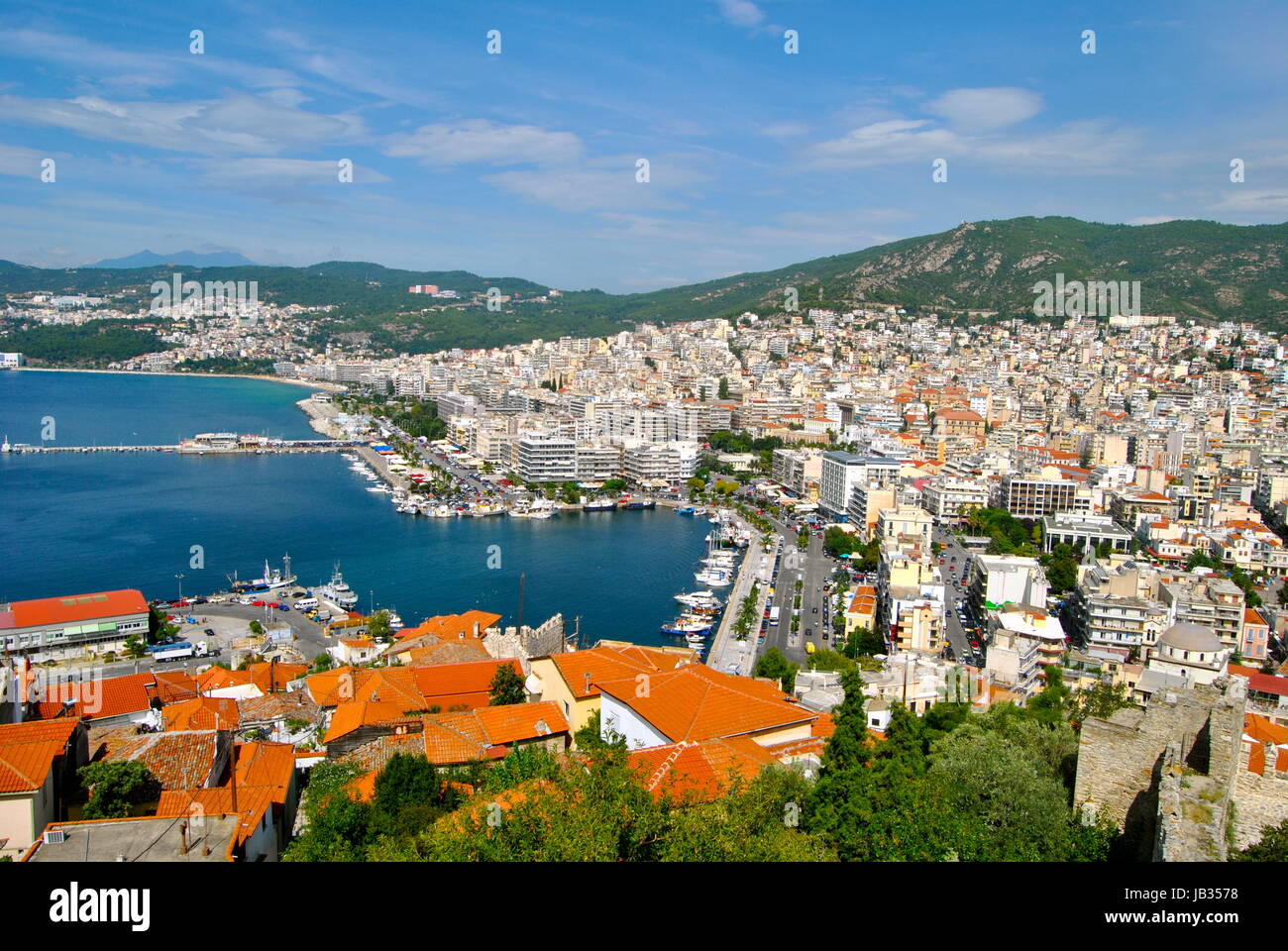 A view of Kavala, from the castle, Kavala, Greece Stock Photo - Alamy