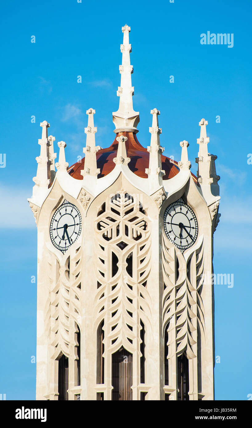 Auckland university clock hi-res stock photography and images - Alamy