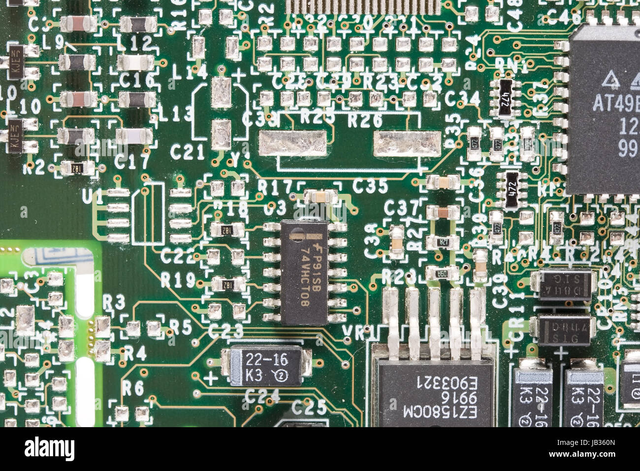 Extreme close up of a computer card Stock Photo - Alamy