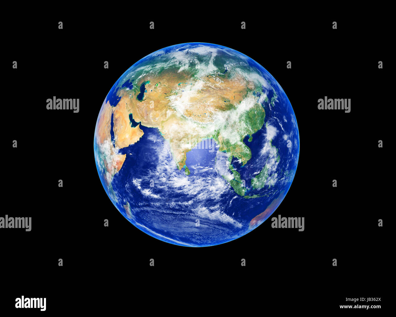 Asia globe map hi-res stock photography and images - Alamy