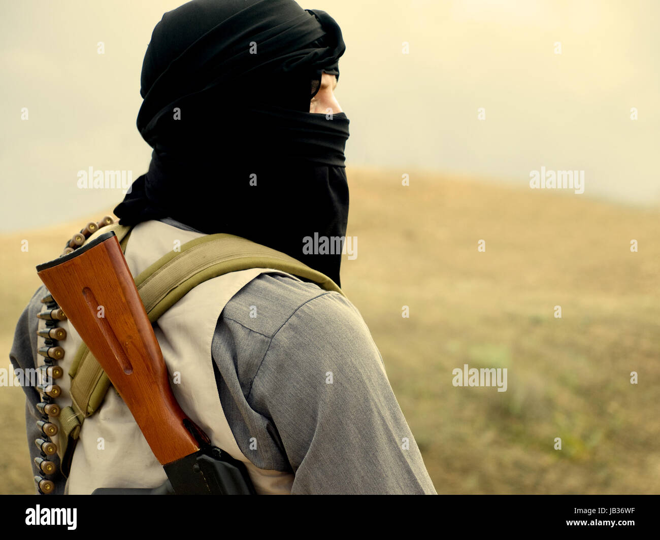 Osama bin laden with gun hi-res stock photography and images - Alamy