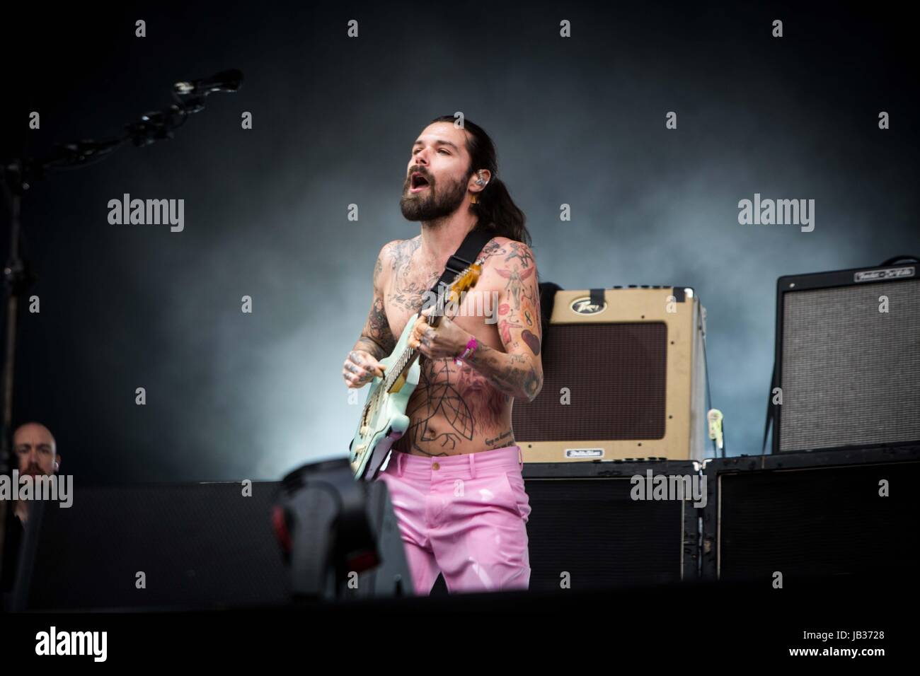 Simon Neil of the scottish alternative rock band Biffy Clyro pictured ...
