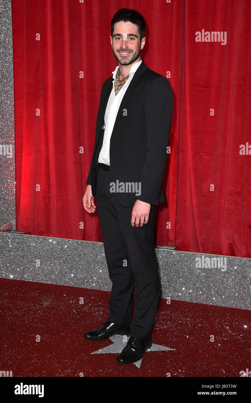 Tom Wells attending the British Soap Awards 2017 at The Lowry, Salford ...