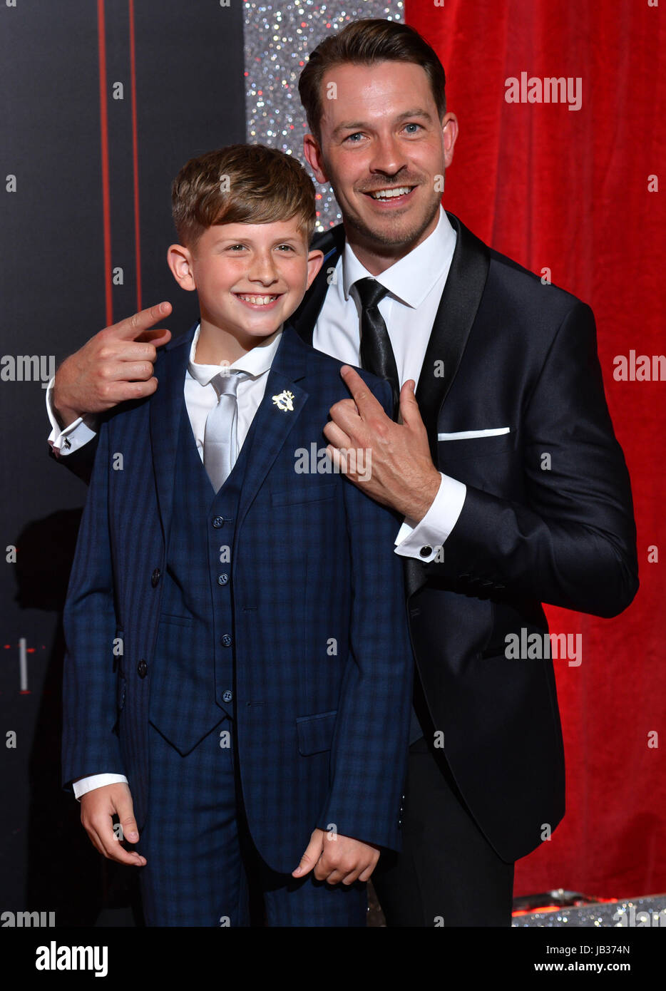 Charlie Behan and Ashley Taylor Dawson attending the British Soap ...