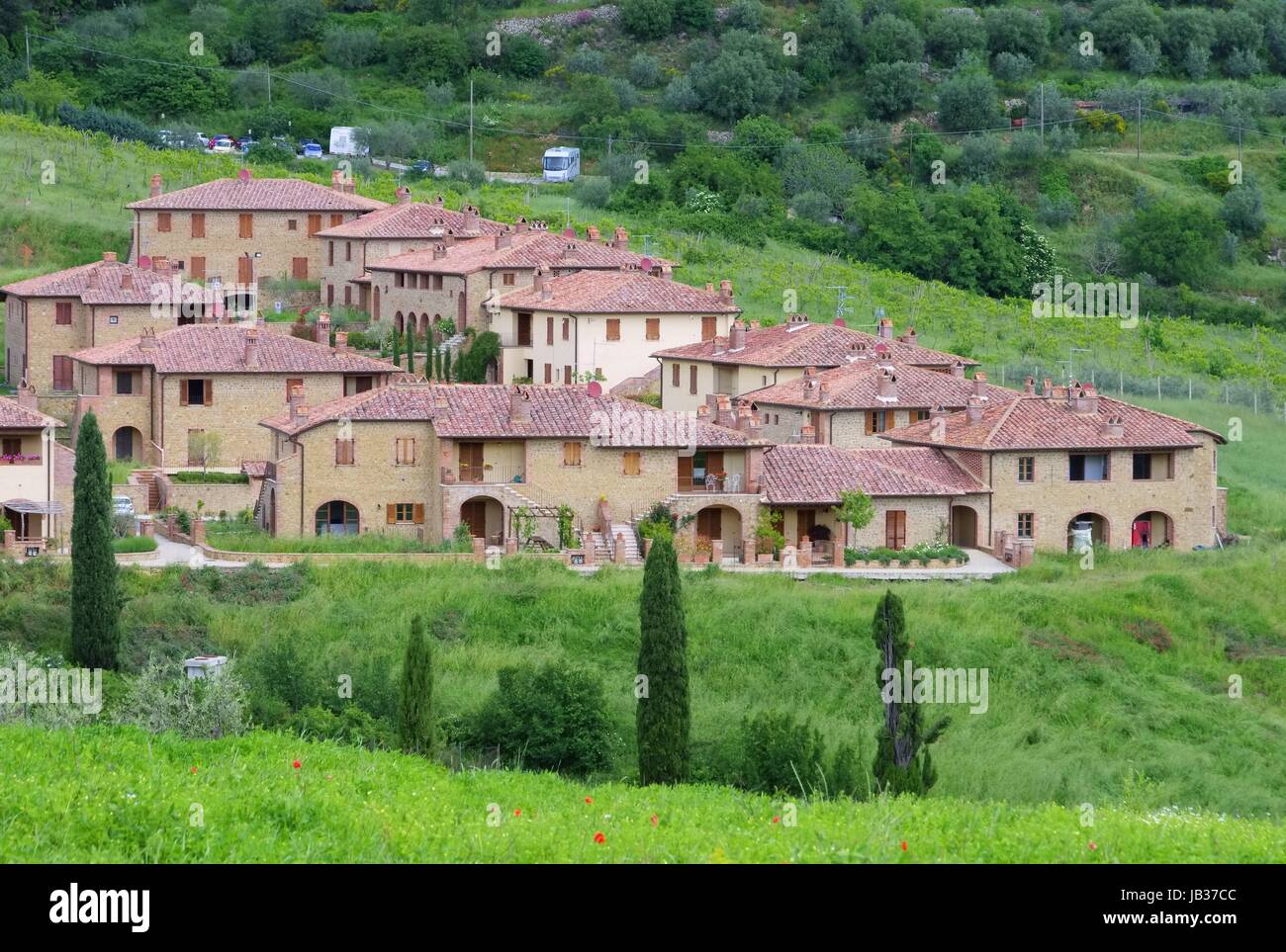 Toskana Dorf - Tuscany village 08 Stock Photo - Alamy