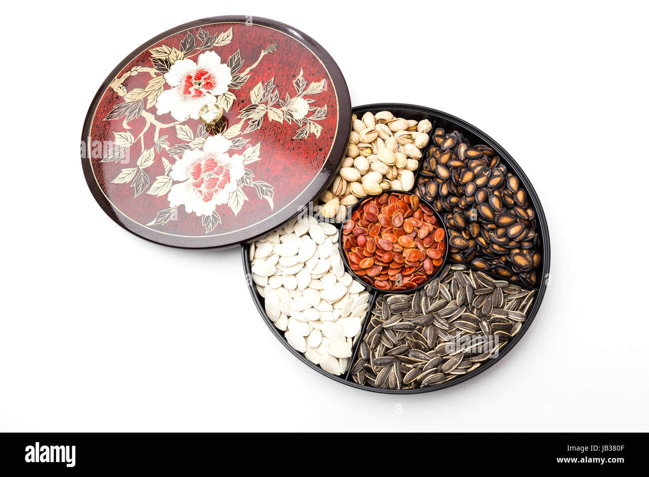 Chinese new year snack box Stock Photo - Alamy