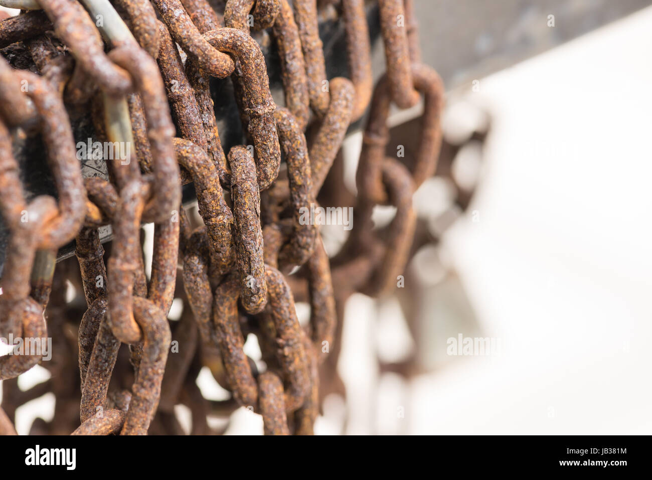 Old rusty chain close up Stock Photo - Alamy