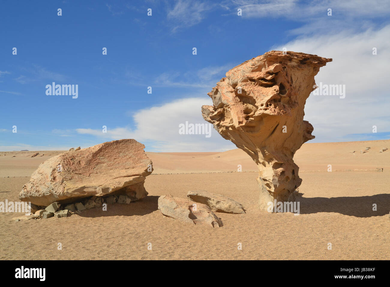 Stone tree rock formation -in the Bolivian desert - Arbol de piedra ...